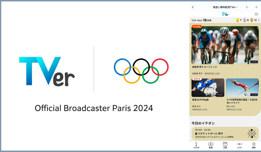 Vea de forma gratuita los Juegos Olímpicos de París 2024 por TVer - International Press ...