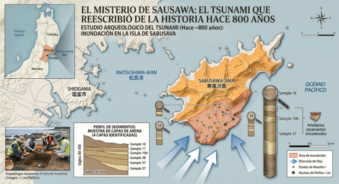 Hallan indicios de gran tsunami desconocido hace 800 años en Japón ...